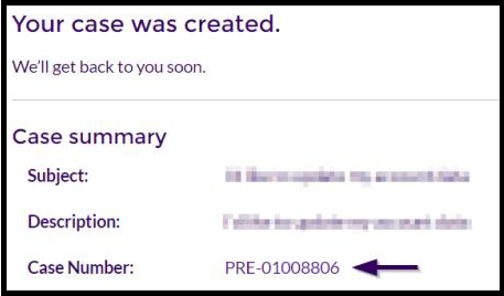 Create a Support Case