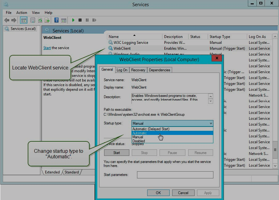 How to access Spectrum Spatial Repository with WebFolders