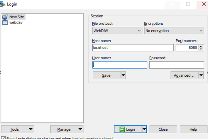 How to use the WebDav to access the file in Spatial Repository