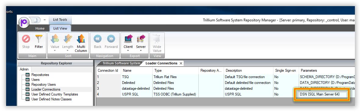 Trillium - ODBC drivers - Migrations - Windows