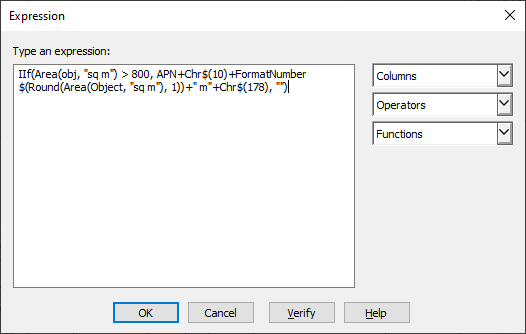 MapInfo Pro and Labelling with Expressions