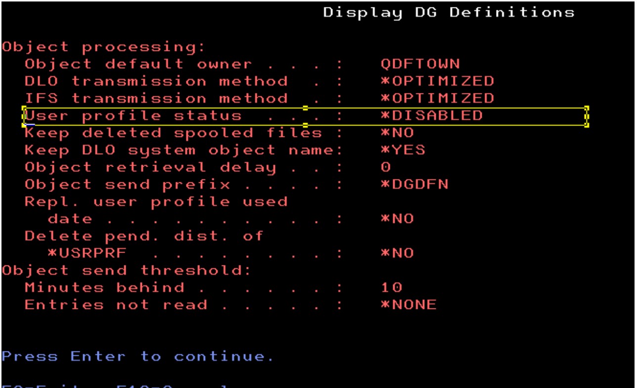 Assure MIMIX: How are User Profiles enabled on new target after a switch?
