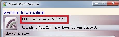 Doc1 Designer V5/6 - How to establish exactly which version of Designer ...