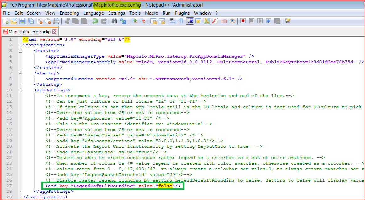 How to control the rounding of values in the MapInfo Pro Advanced Legend