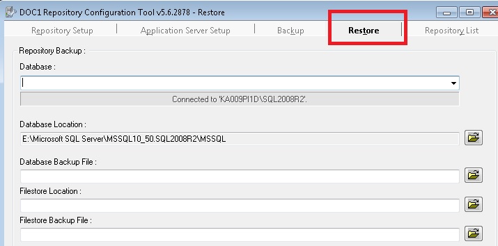Using Repository Configuration Tool in EngageOne Designer