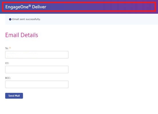EngageOne Deliver v2.7 - context menus disappearing after email sent