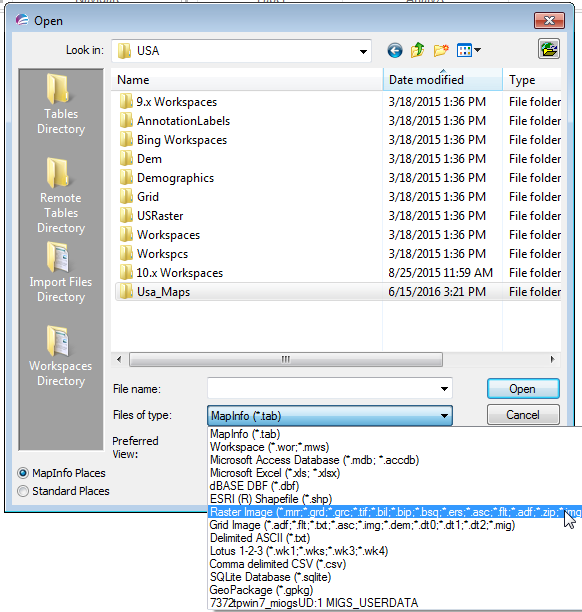 Error Raster Engine Was Unable To Recognize Image File Format When Opening Grdtab Tables In