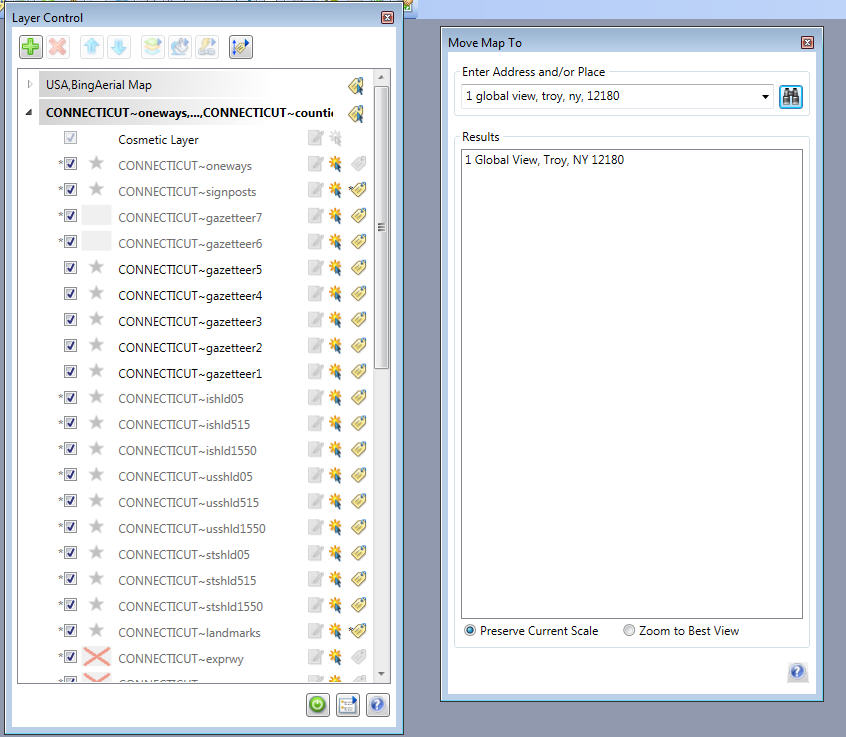 Mapinfo Pro And Separating Merged Dialogs Such As Layer Control And Move Map To