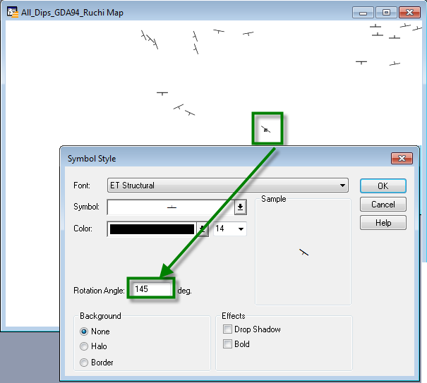 Extracting the symbol rotation angle in MapInfo Pro
