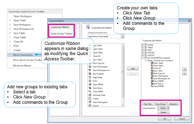 Ten tips for using the MapInfo Pro Ribbon interface