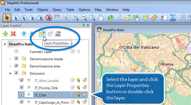 Using Zoom Layering In MapInfo Pro