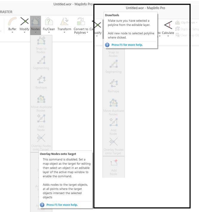 Resolve Issue In Mapinfo Pro Where Custom Tooltips Appear At The Top Of The Button Instead Of At
