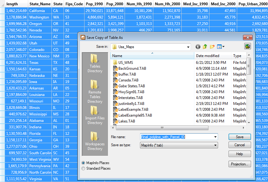 MapInfo Pro and calculating the length of a polyline contained within a ...