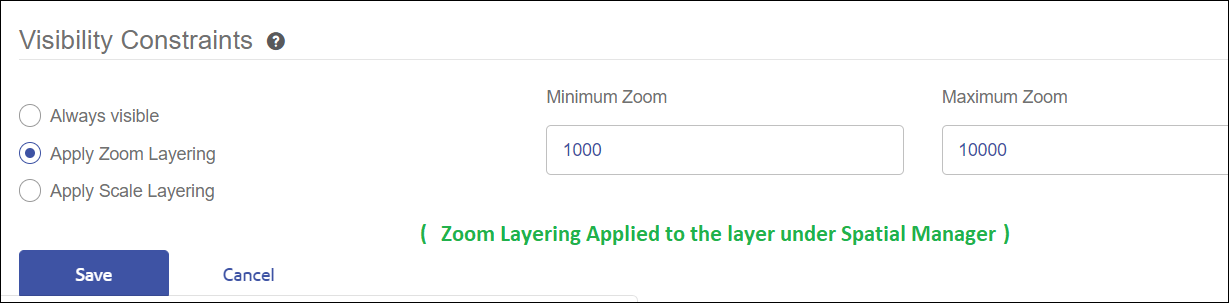Message 'Layer not visible at this zoom level' appears unexpectedly in Spectrum Spatial Analyst