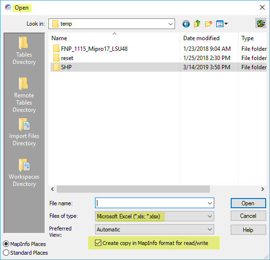 Setting a table or layer as editable in MapInfo Pro