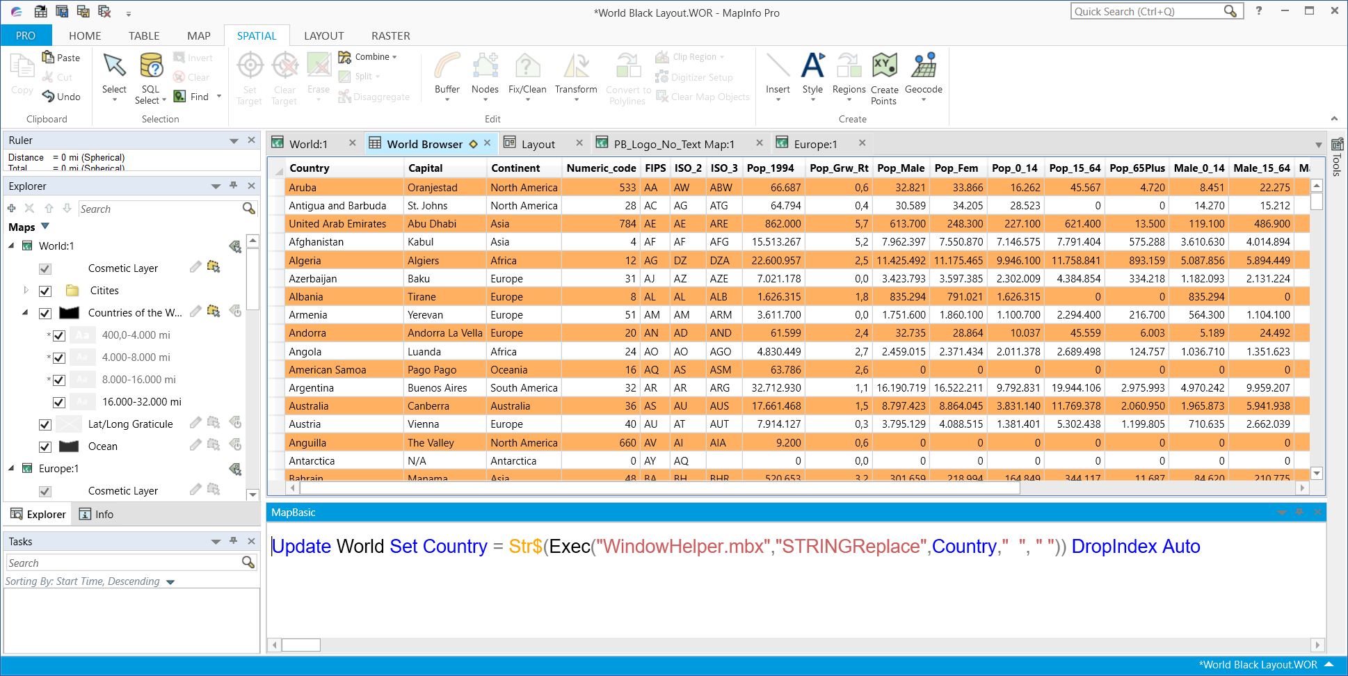 How To Take Advantage Of The New Mapbasic Exec Function In Mapinfo Pro