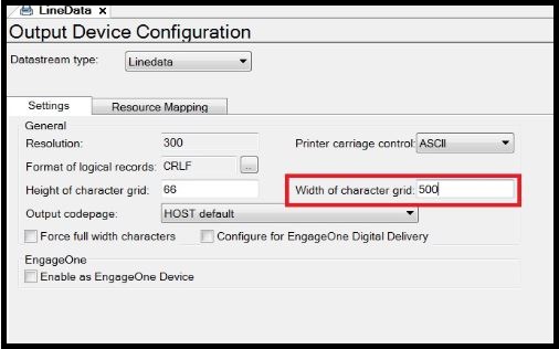 Determining The Total Number Of Characters For Line Data In Engageone Designer