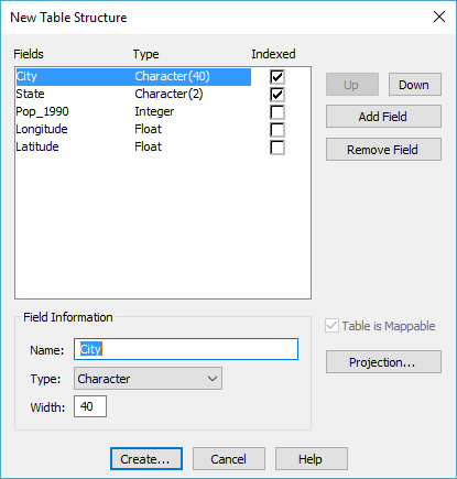 Creating buffers around a table of point objects in MapInfo Pro