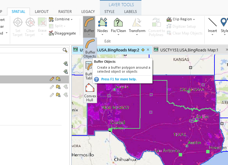 Creating Clip Regions in MapInfo Pro