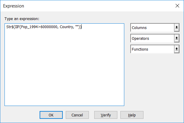 Using the new conditional IIf() MapBasic function in MapInfo Pro