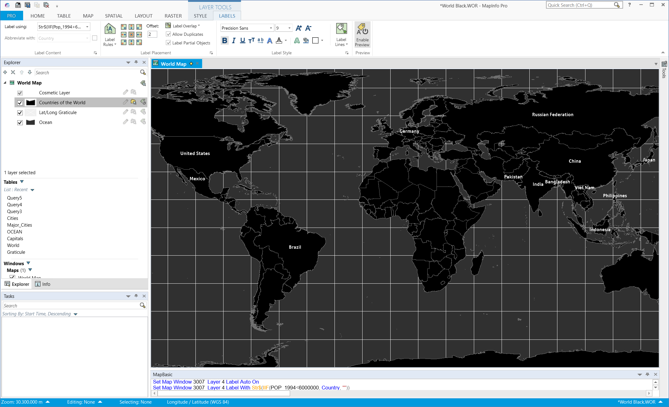 Using the new conditional IIf() MapBasic function in MapInfo Pro