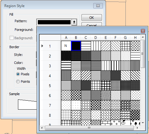 How to Customize the Line and Fill Style Pattern in MapInfo Pro