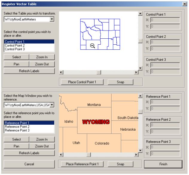 Using the Register Vector Tool to re-project non-earth tables in ...