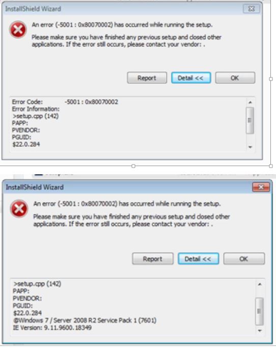 MailStream Plus on Windows installation abended, and gets error -5001 ...