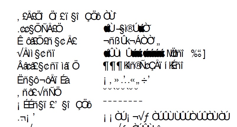 AFP with outline fonts viewed as PDF from EngageOne Vault V6.1 displays ...