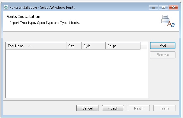 Doc1 Designer V5/V6 - Importing fonts into repository