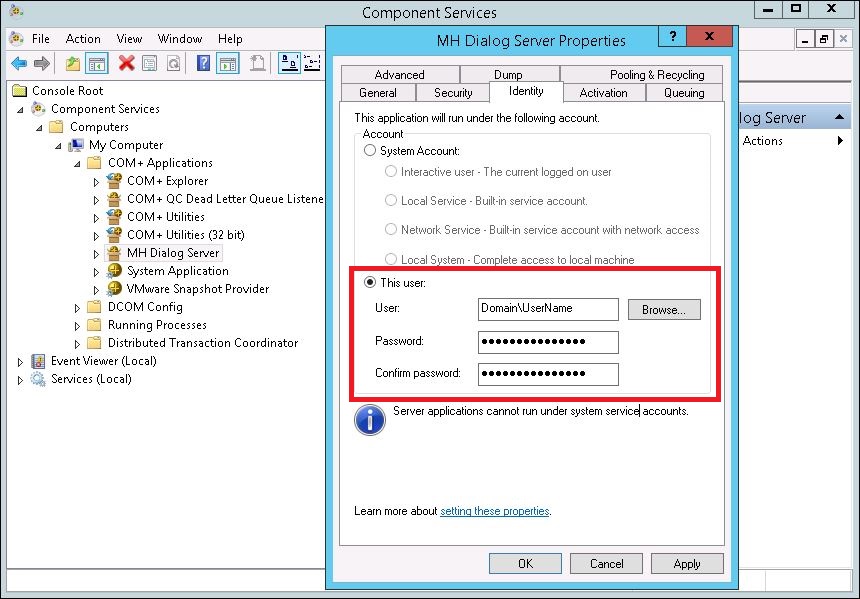 'The HTTP request is unauthorized with client authentication scheme' message in Portrait Dialogue