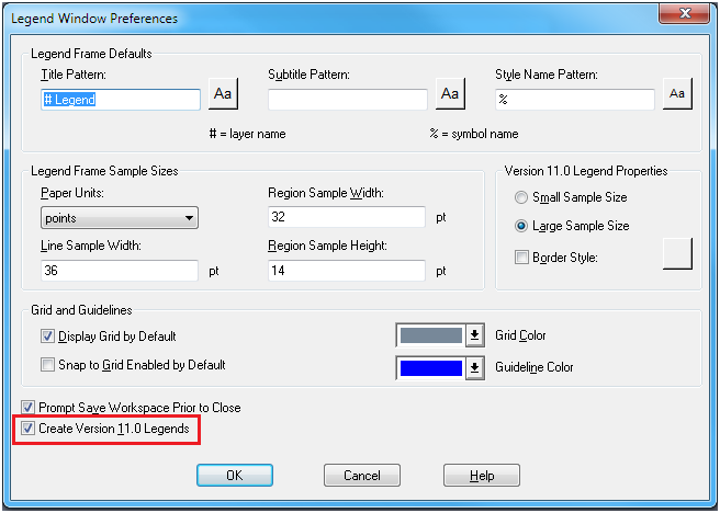 Changing the background color of the Legend in MapInfo Professional 11.5