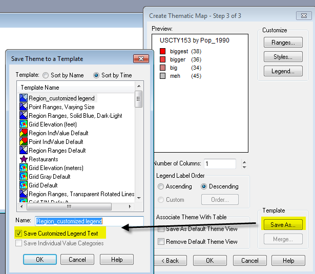 How to use custom thematic templates in MapInfo Pro