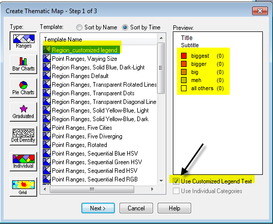 How to use custom thematic templates in MapInfo Pro
