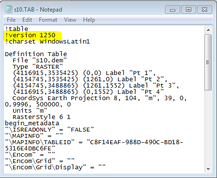 How to change the version of a TAB file to open in an earlier version ...