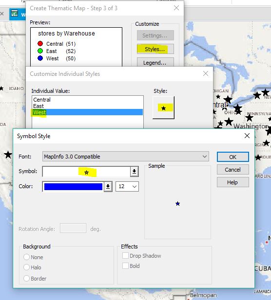 How to create a bi-variate thematic map in MapInfo Pro