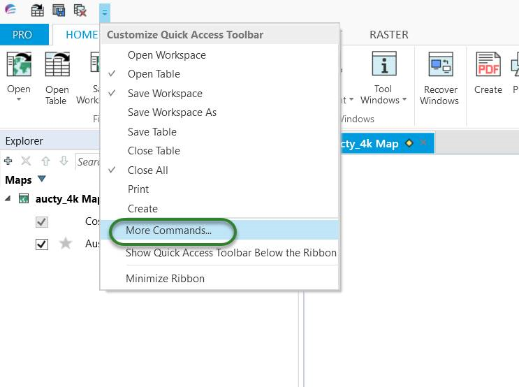 Customizing context menus in the Mapper window in 64-bit versions of MapInfo Pro