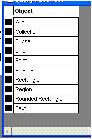Creating a simple query to expose all object types in a table in MapInfo Professional