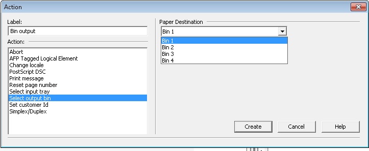 How To Set Input Tray And Output Bin Selection For Afp In Engageone Designer