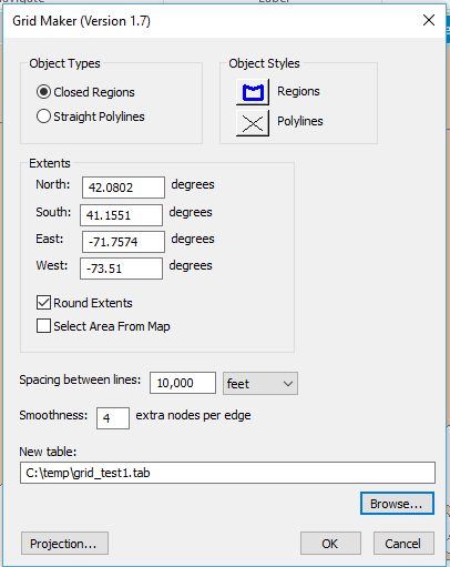 Using the Grid Maker Tool in MapInfo Pro to create graticules