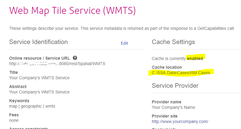 Tiles are not caching after enabling Tile cache for WMTS in Spectrum ...