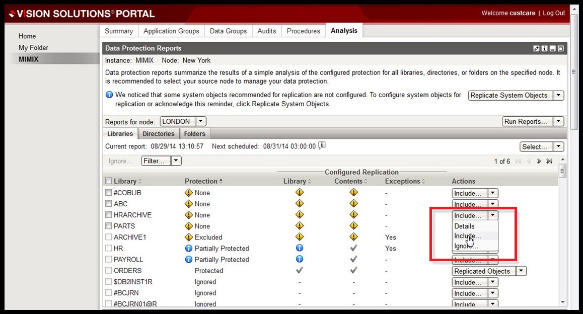 Did You Know... It Is Easy to Be Secure with MIMIX Data Protection Reports?