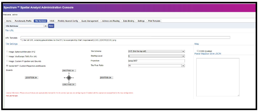 Adding a Mapbox Vector Tile (MVT) in Spectrum Spatial Analyst 2018.2