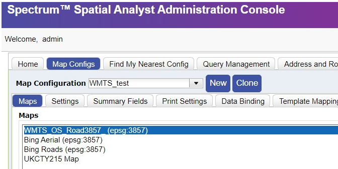 How to add Ordinance Survey WMTS in Spectrum Spatial 12.2