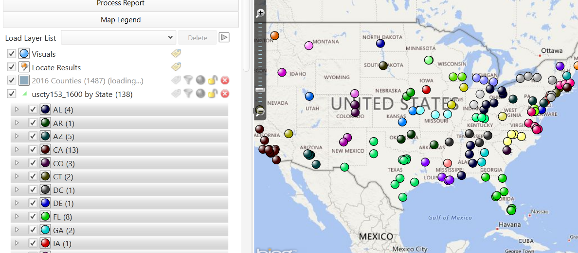 How to change the color of objects in GeoInsight