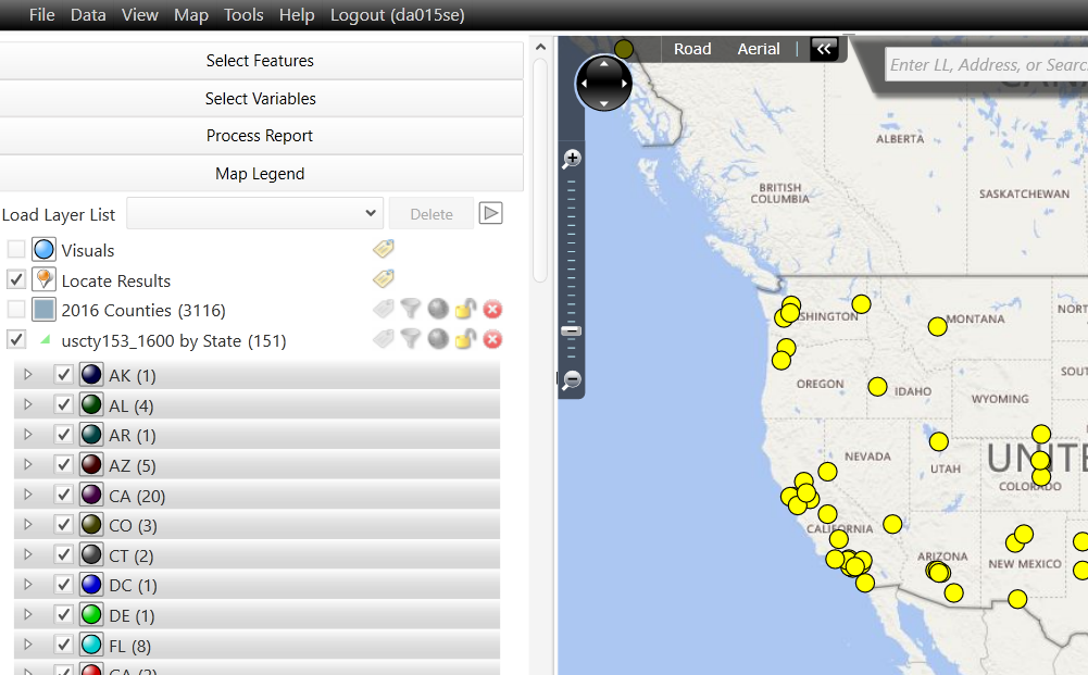 How to change the color of objects in GeoInsight