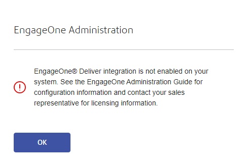Integration of EngageOne Server 4.x with EngageOne Deliver