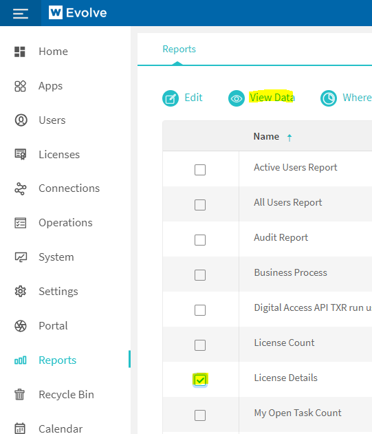 How to Export License Details for Evolve/Studio Manager