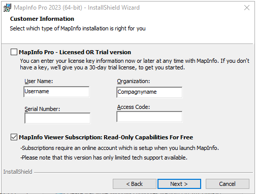 Installing MapInfo Pro Viewer