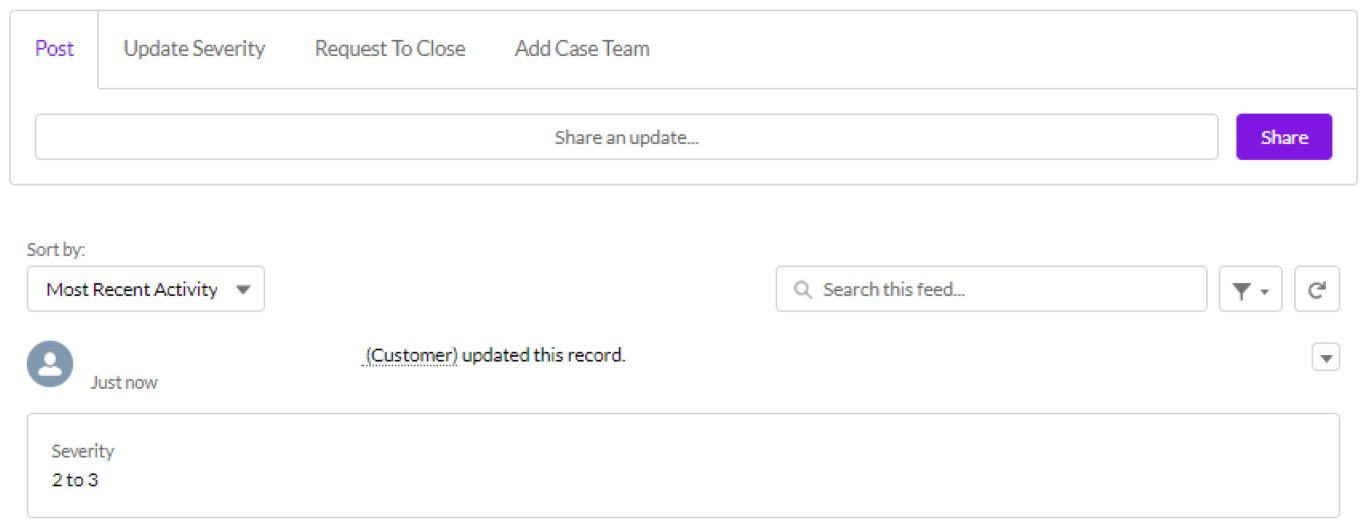 Update Case Severity